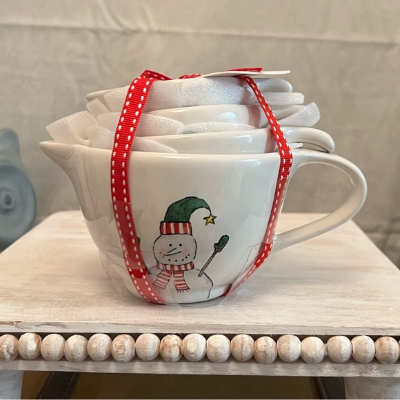 Rae Dunn | Holiday | Rae Dunn Snowman Measuring Cups | Poshmark